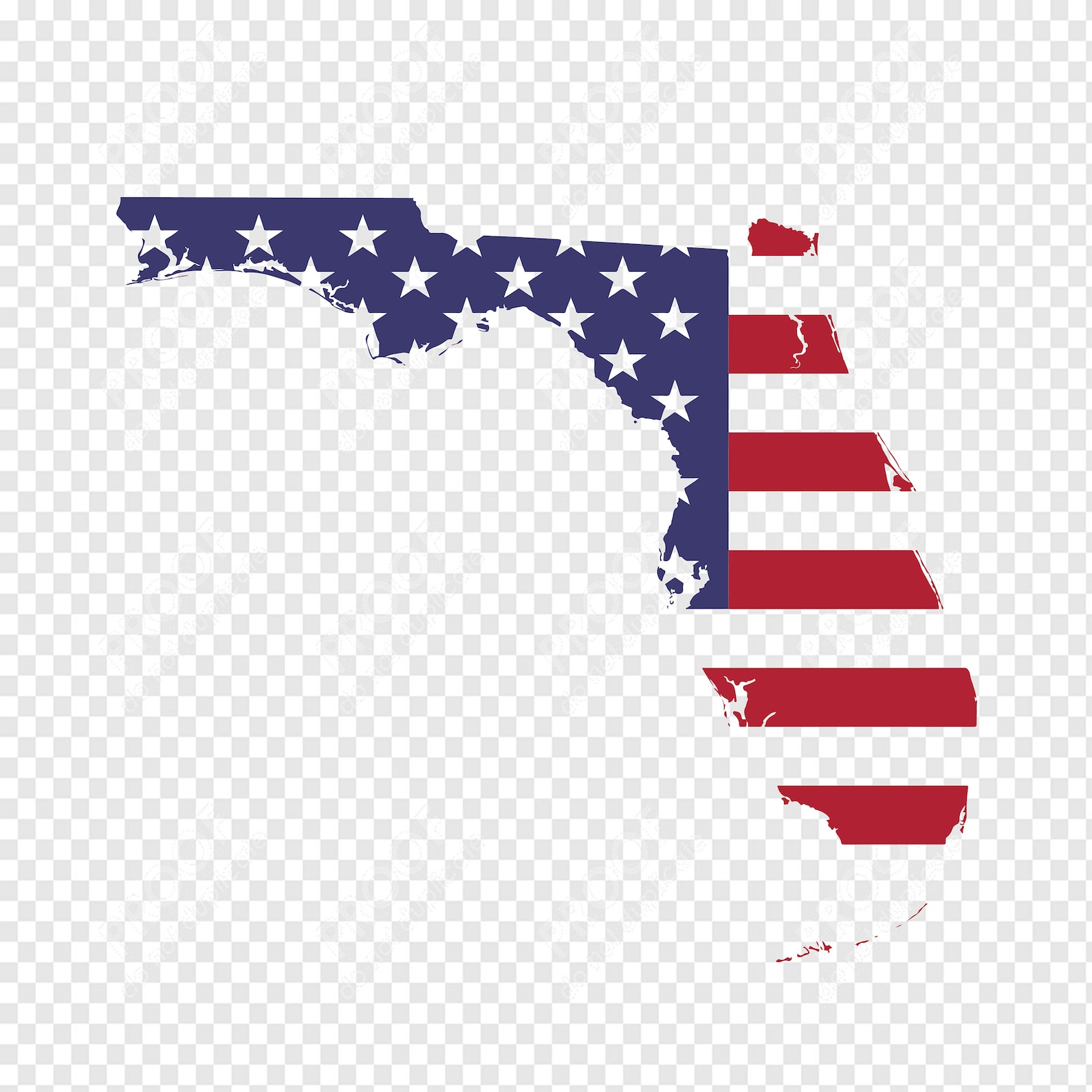 Florida Map Silhouette Template USA State Svg Dxf Jpg - Etsy