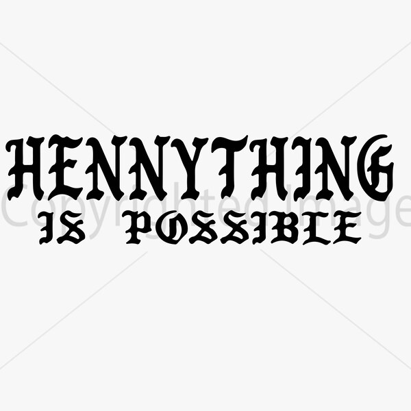 Hennything is Possible Svg - Etsy