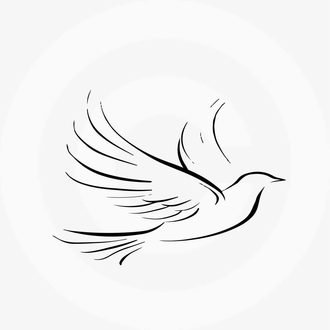 Dove Vector Dove Clipart Bird SVG Files for Silhouette Cameo - Etsy Canada