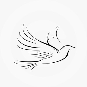 Dove Vector Dove Clipart Bird SVG Files for Silhouette Cameo - Etsy