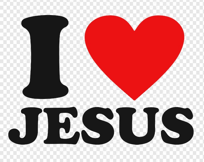 I Love Jesus SVG, Christian Vector Design, Digital Clipart, Cricut Svg ...