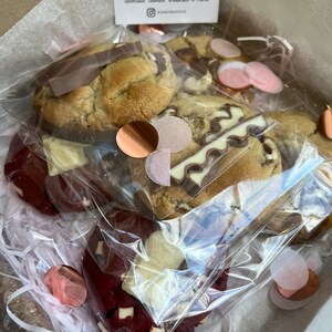 6 Huge Loaded Mixed Cookies Birthday Treats Box Birthday Cookie Gift ...