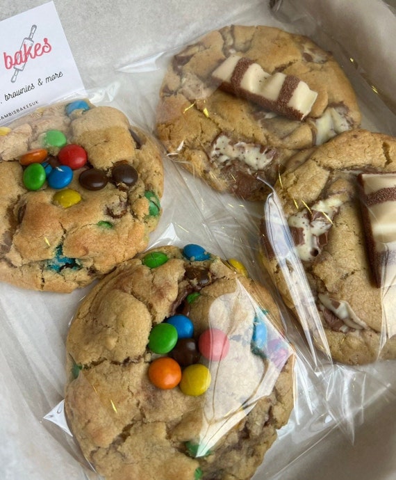 4 Huge Loaded Cookies Birthday Treat Box Postal Cookies - Etsy UK