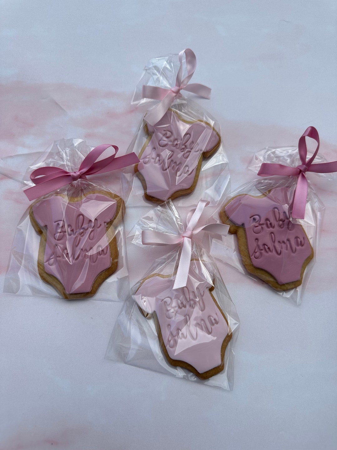 Baby Shower Baby Grow Biscuit Favours - Baby Cookies - Gender Reveal ...