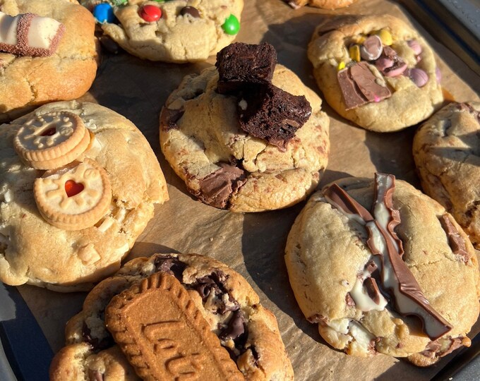 4 Huge Stuffed Cookies Mixed Cookies Treatbox Postal Birthday Cookies ...