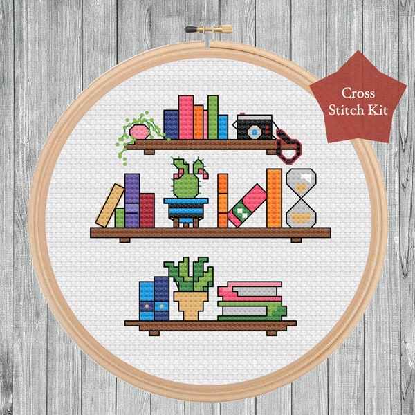 Shelf Cross Stitch - Etsy UK