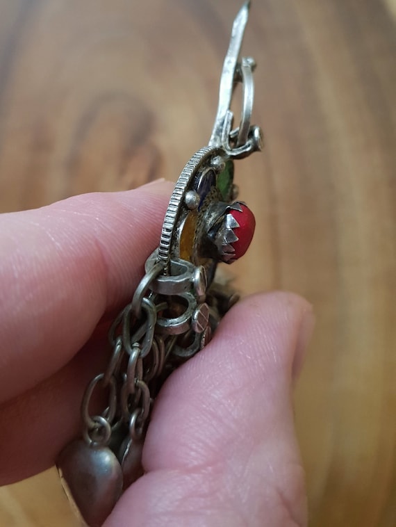 Berber Kabyle Amazigh fibula, tribal jewelry - Gem