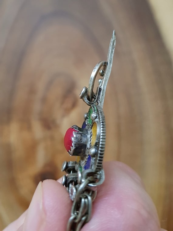 Berber Kabyle Amazigh fibula, tribal jewelry - Gem