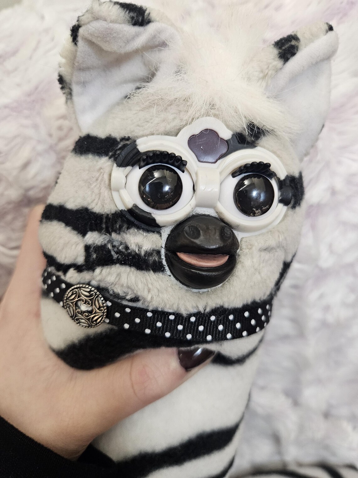 Handmade Zebra Long Furby - 5 Feet 4 Inches Custom Oddbody Made W ...