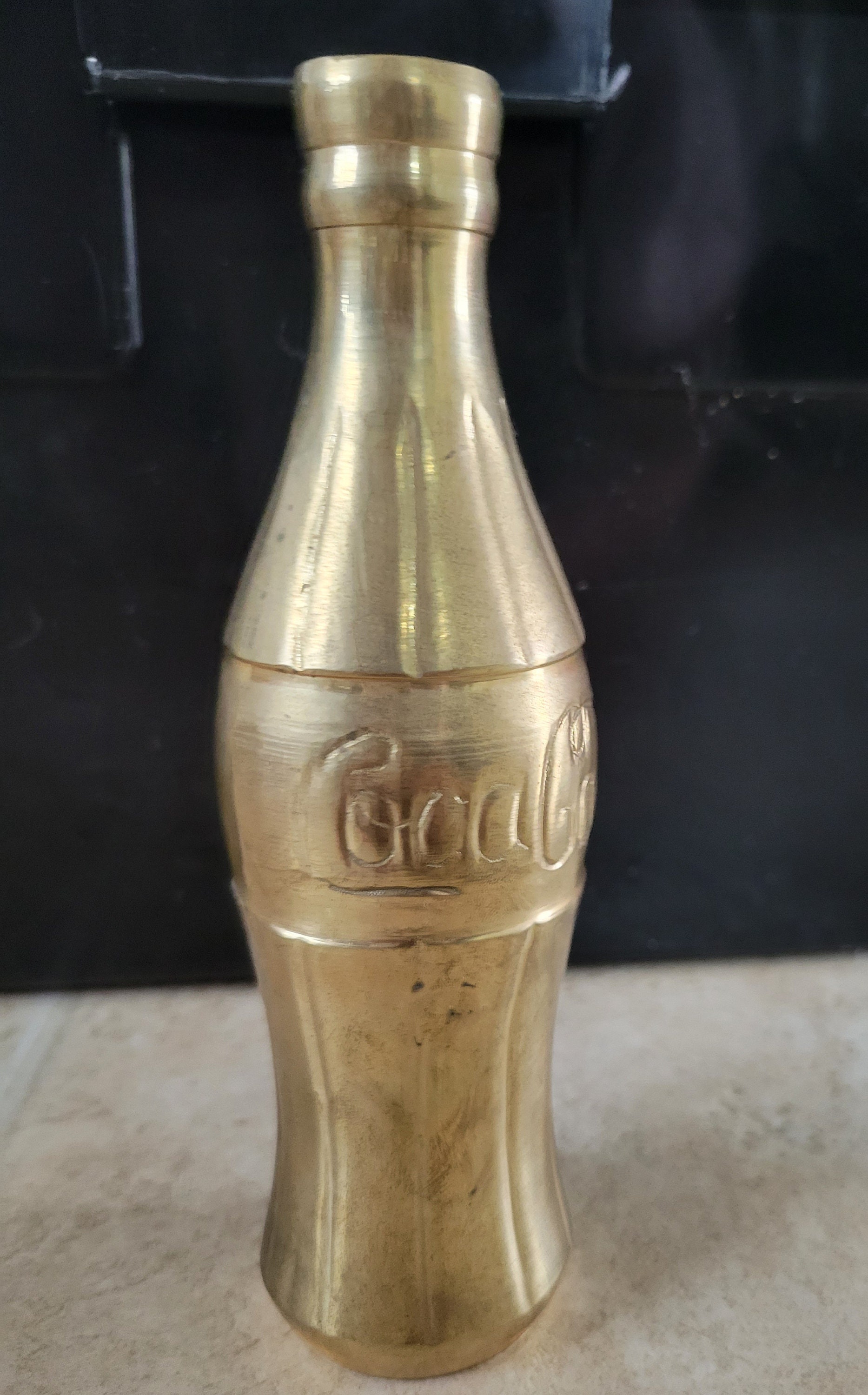 Vintage Bronze Coca Cola Bottle - Etsy
