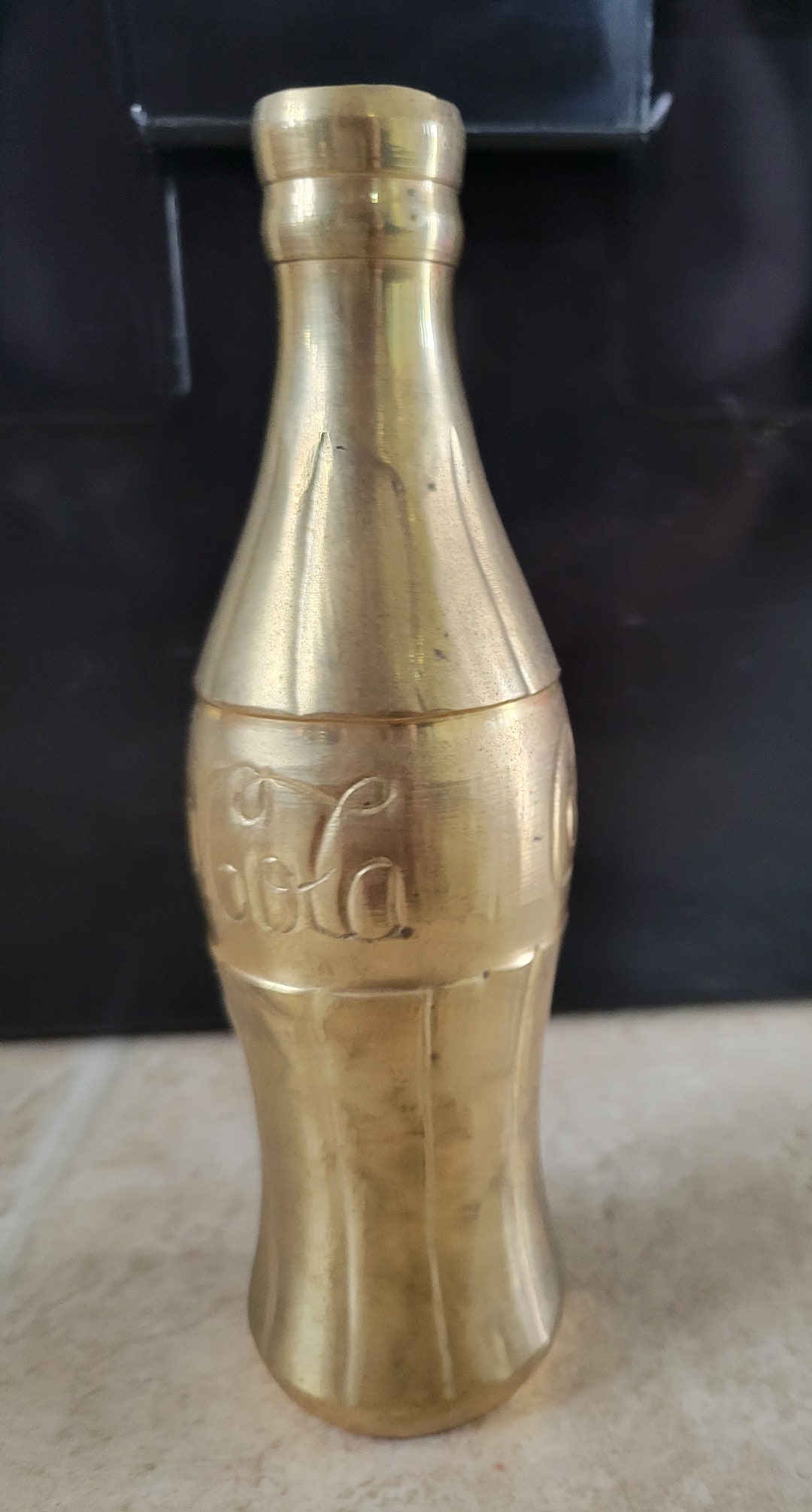 Vintage Bronze Coca Cola Bottle - Etsy