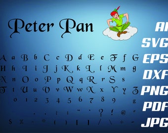 Peter Pan Font - Etsy
