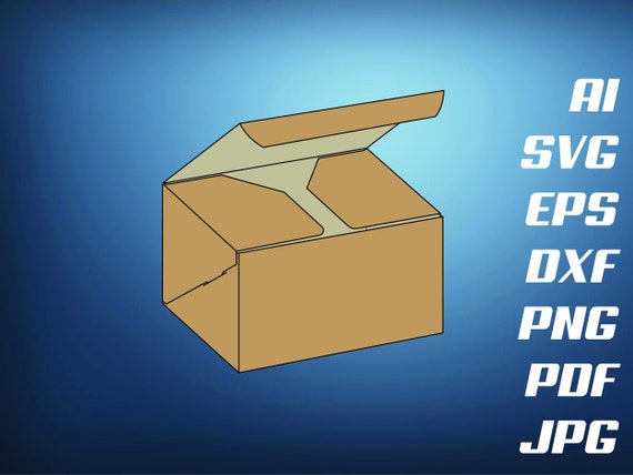 Classic Box With Lid Template Svg Box Design Shape Cricut - Etsy