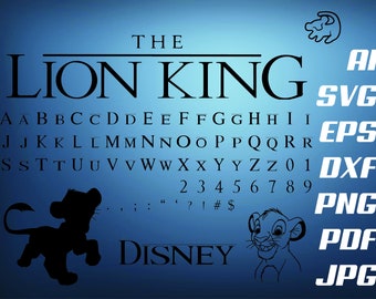 The Lion King Font - Etsy
