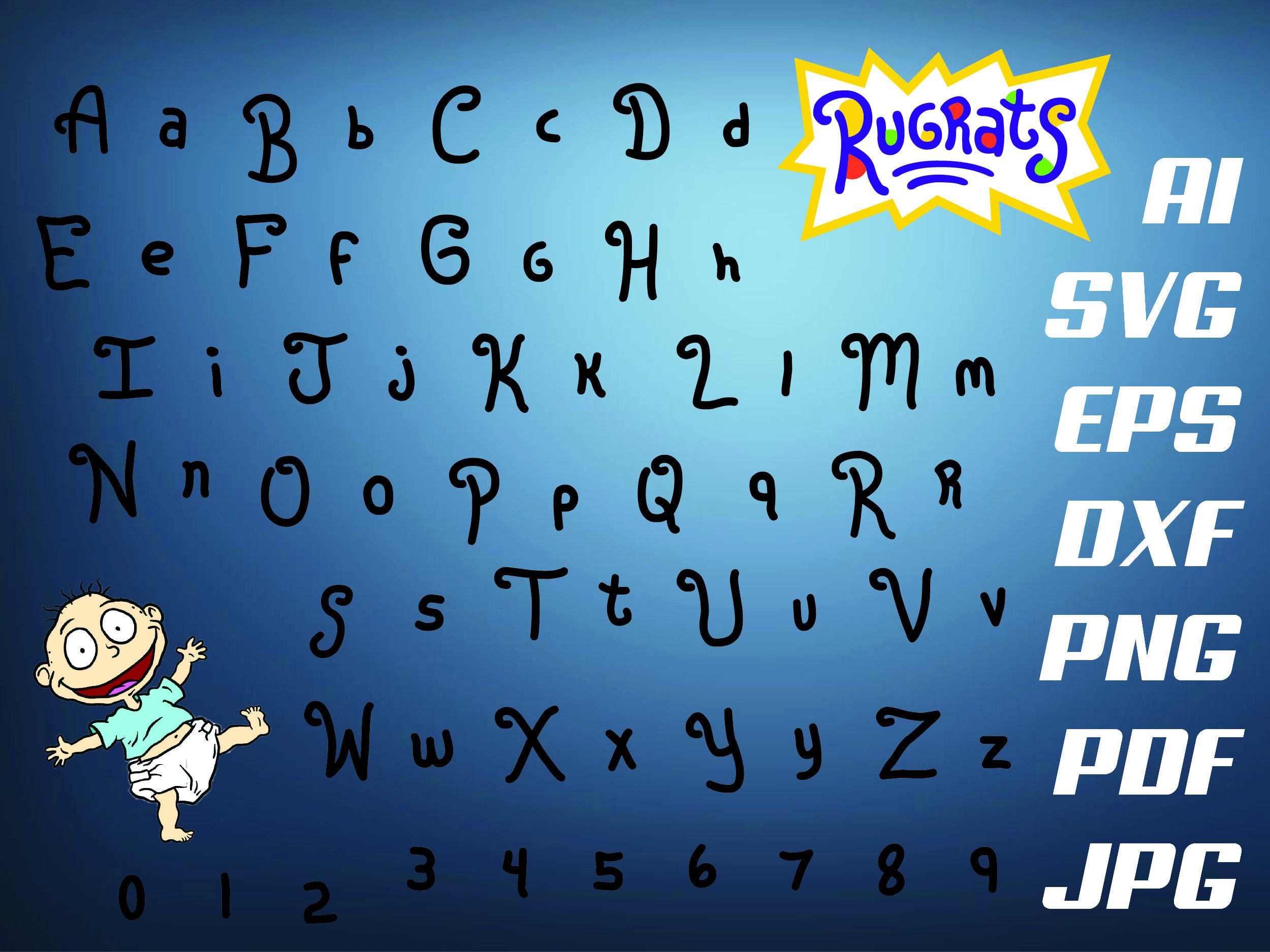Rugrats Alphabet Font