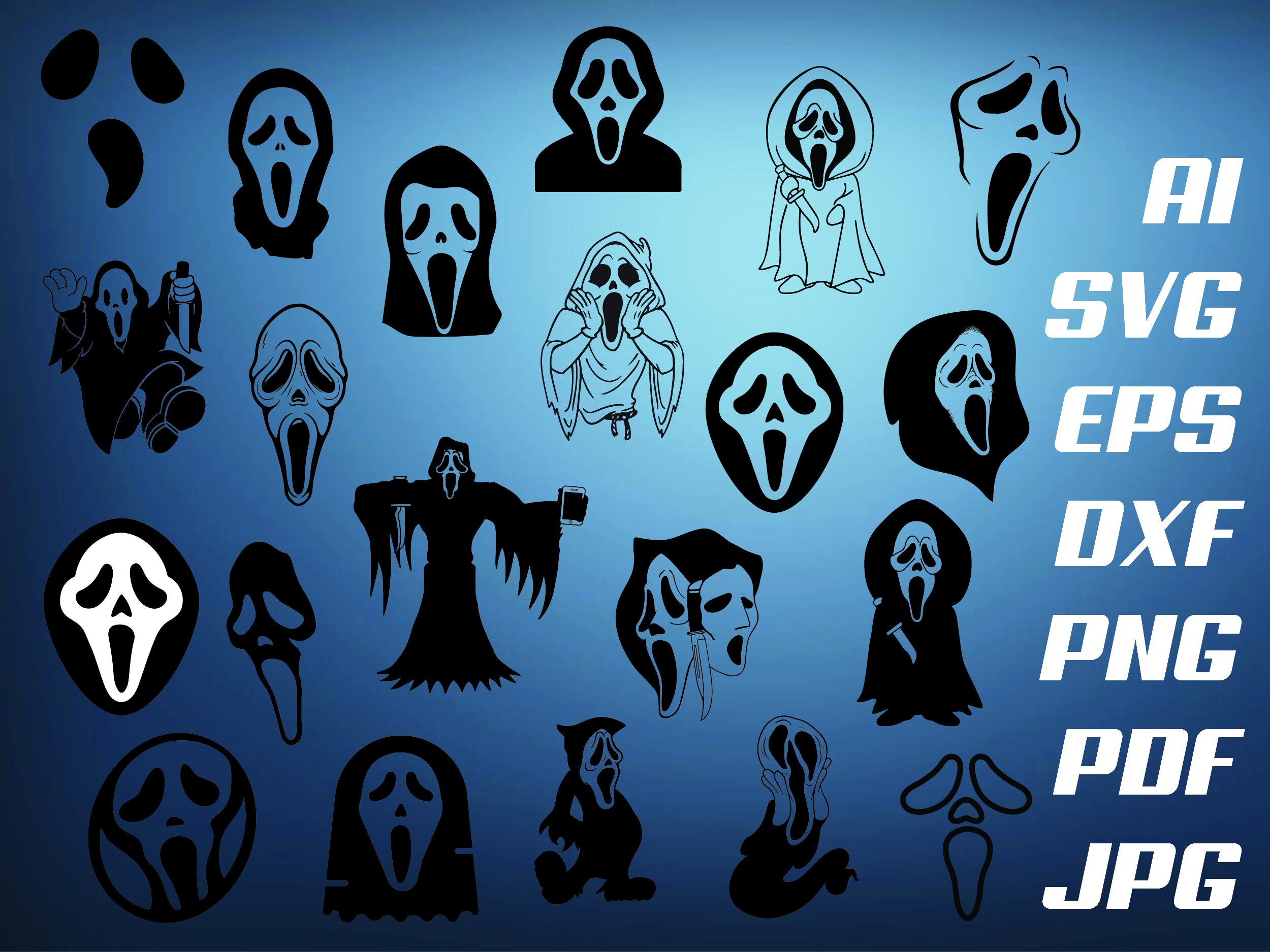 Ghostface mask - Etsy México