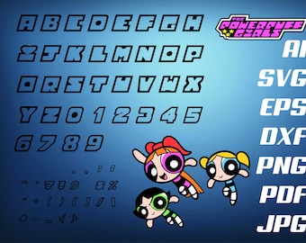 Powerpuff Font Svg - Etsy