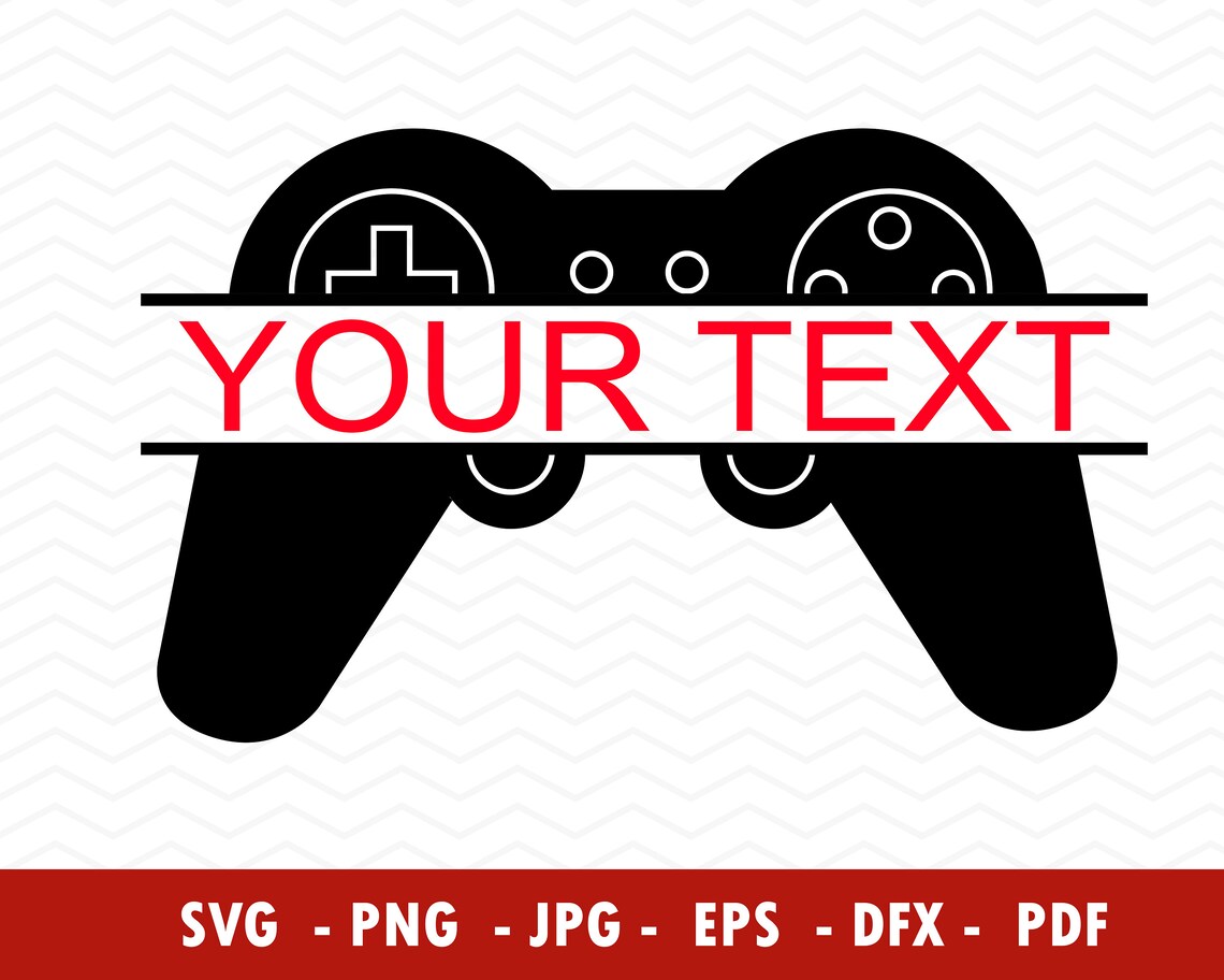 Gamer controller bundle svg gamer controller split monogram | Etsy