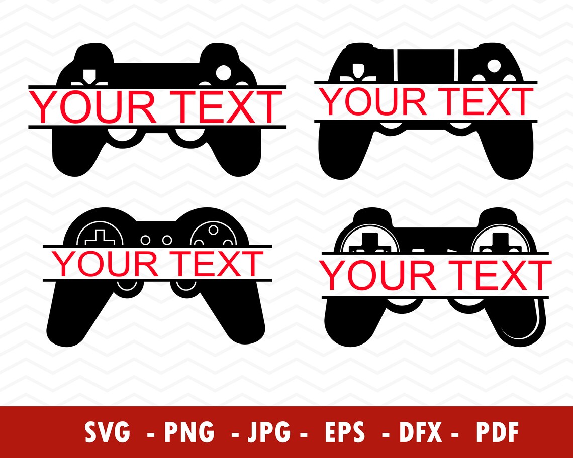 Gamer Controller Bundle Svg Gamer Controller Split Monogram - Etsy