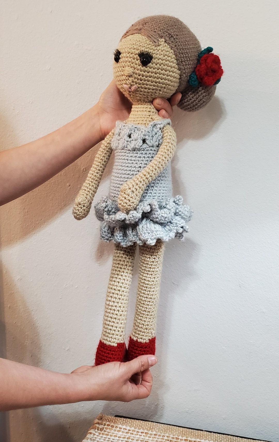 Handmade Crochet Doll, Princess Doll, Stuffed Doll, Cuddle Doll ...