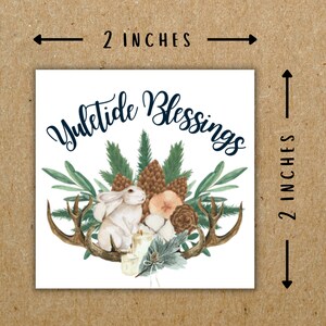 Yule Gift Tags Printable - Pagan Wiccan Christmas Tags - Yuletide ...