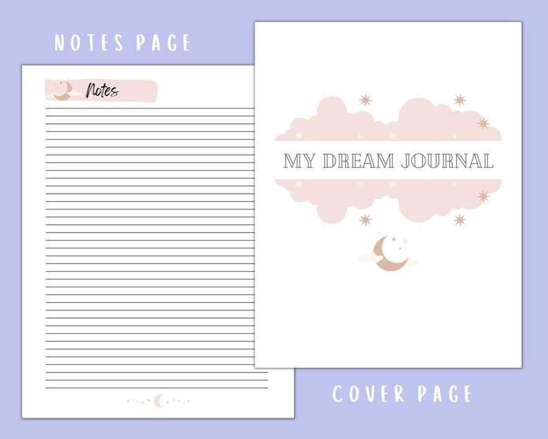 Dream Journal Printable Tracker PDF - Etsy