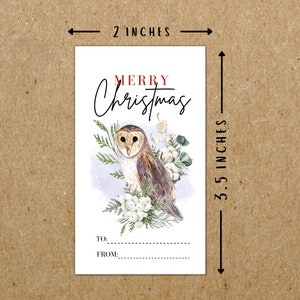 Printable Christmas Woodland Animal Gift Tags, Editable Preschool Gift ...