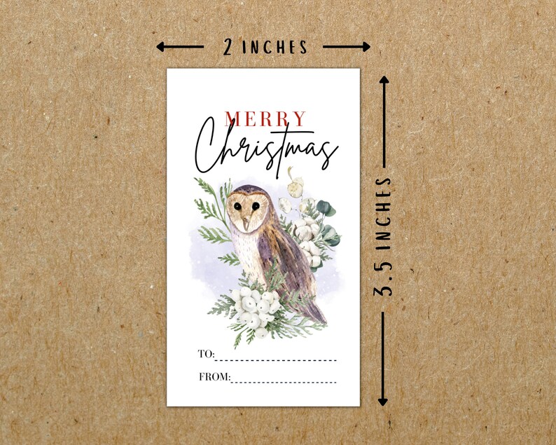 Printable Christmas Woodland Animal Gift Tags, Editable Preschool Gift ...
