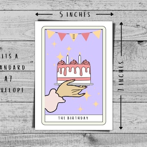 Tarot Birthday Card Printable, Witchy Birthday Card - Etsy