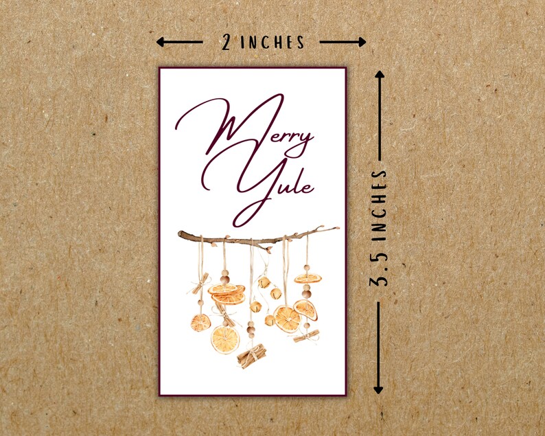 Yule Gift Tags Printable Pagan Wiccan Christmas Tags - Etsy