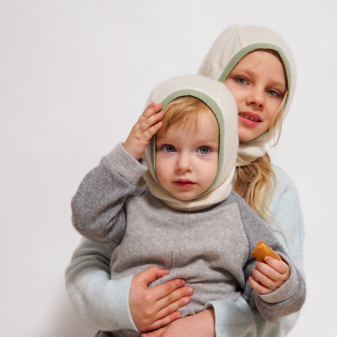 100% Cashmere Wool Kids Balaclava/can Be Worn as a Face Mask,hood,neck ...
