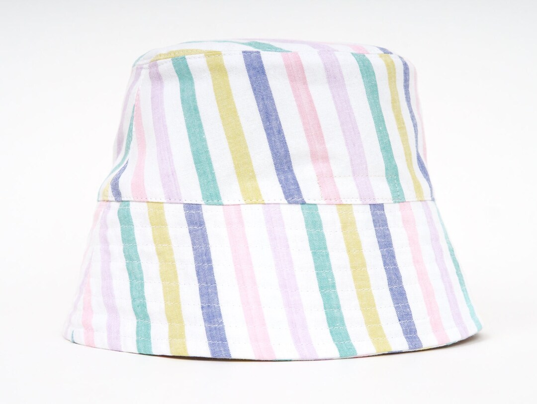 LINEN, COTTON & SILK Bucket Hat. Custom Made From 100% Upcycled Fabrics ...
