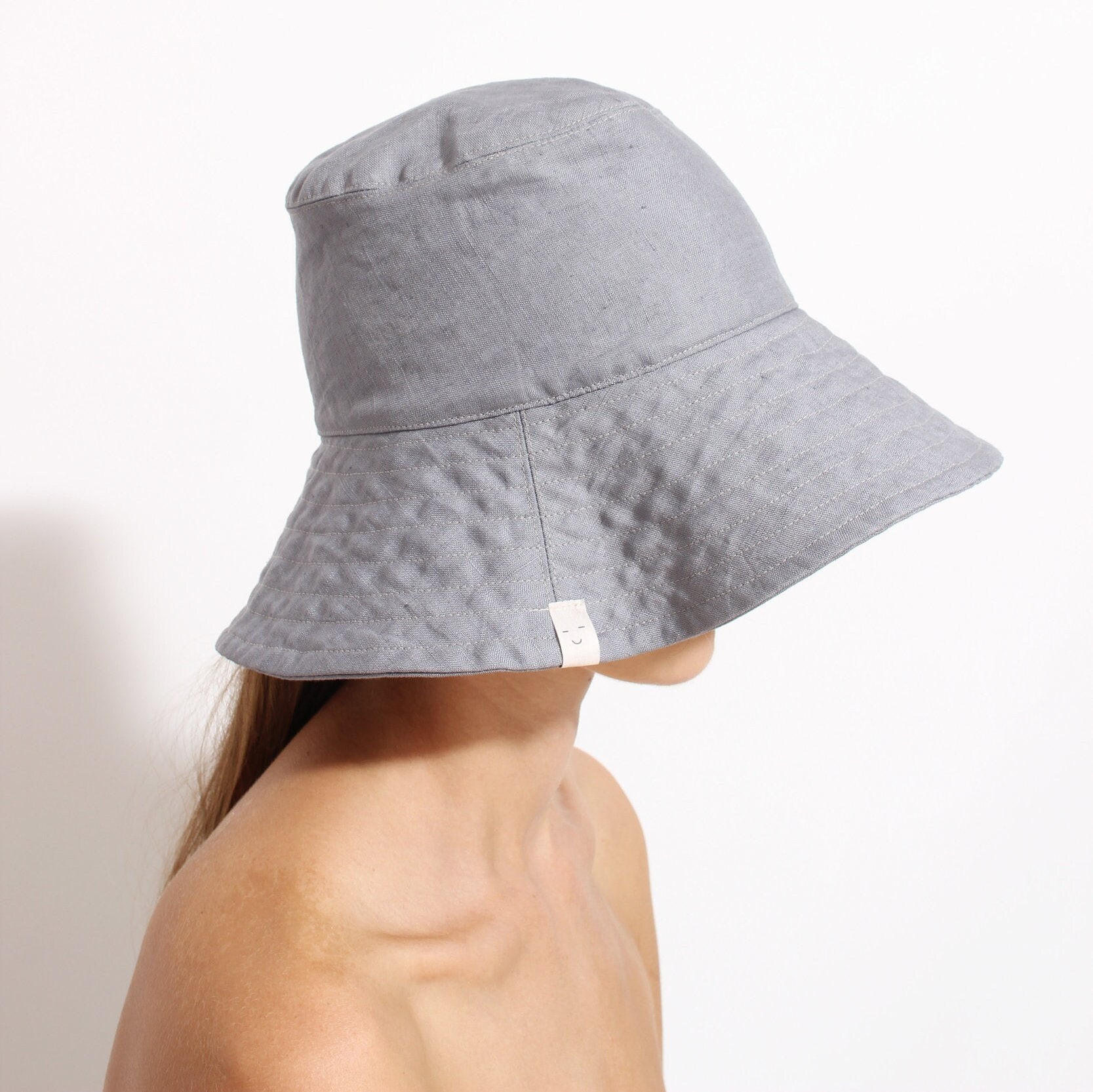 Linen & Silk Sun Hat / Summer Panama Hat / Wide Brim Hat / Linen Summer ...