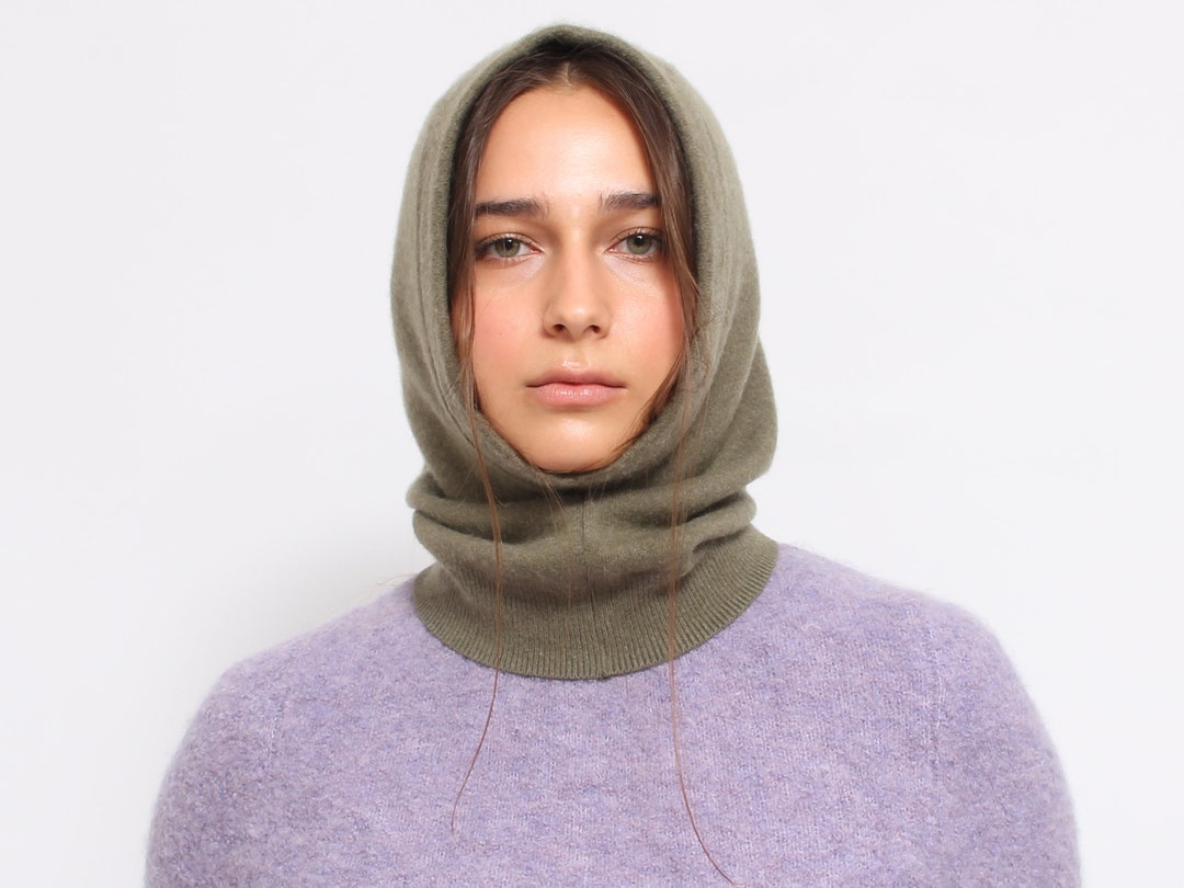 Pure Cashmere Balaclava Hood. Made From 100% Upcycled Cashmere - Etsy