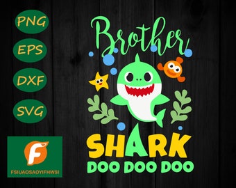 Brother Shark Svg | Etsy