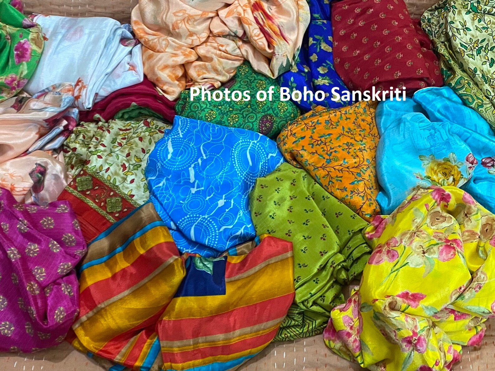 Wholesale Lots Vintage Sari Recycled Sari Art Silk Indian Sari - Etsy