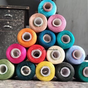 Mix Color Sewing Thread Spool - 100% Organic Silk Spools,hand Sewing ...