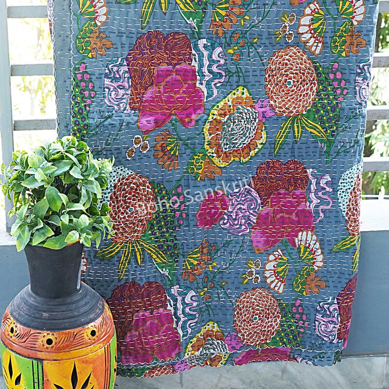 Block Print Quilt - Etsy