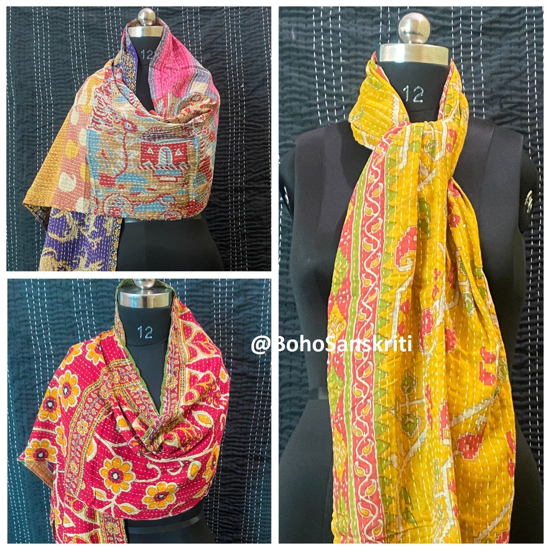 Long Cotton Blend Wrap Scarves/printed Color Scarves/large Wrap ...