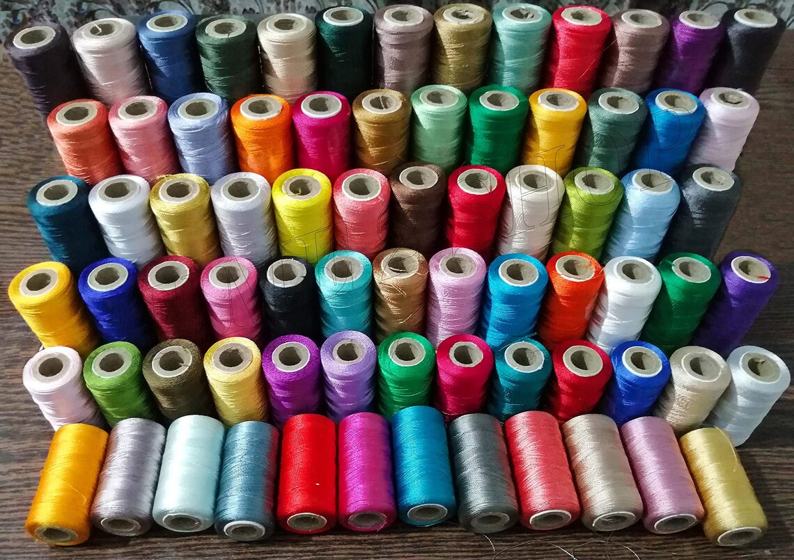 Wholesale Lot Spools of Silk Thread Indian Art Silk - Etsy