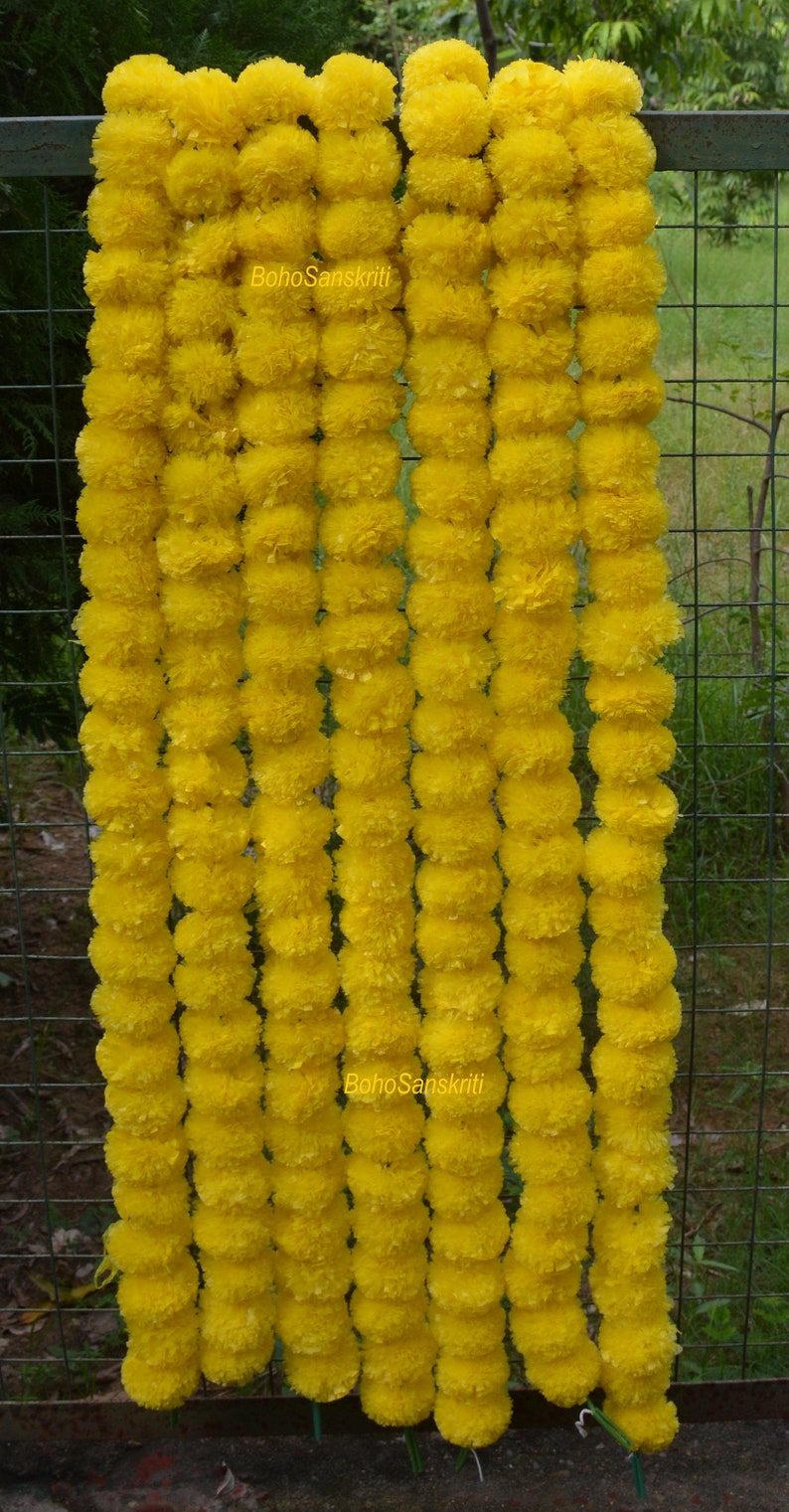 SALE ON Indian Artificial Decorative Deewali Marigold Flower Garland ...