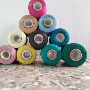 Mix Color Sewing Thread Spool - 100% Organic Silk Spools,hand Sewing ...