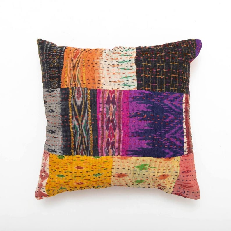 Bohemian Patchwork Quilt Kantha Quilt Handmade Vintage Quilts - Etsy