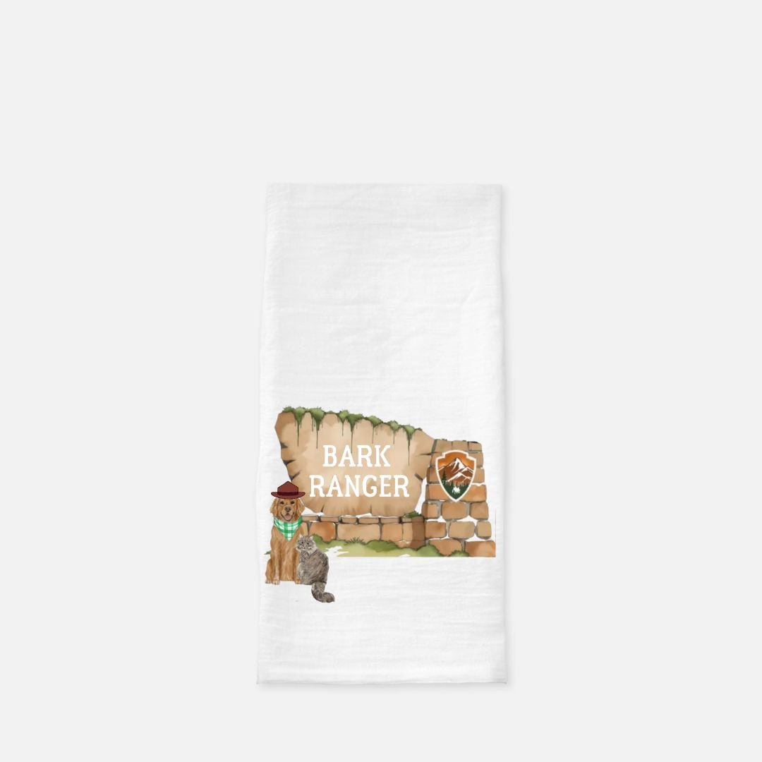 National Park Bark Ranger Tea Towel - Etsy