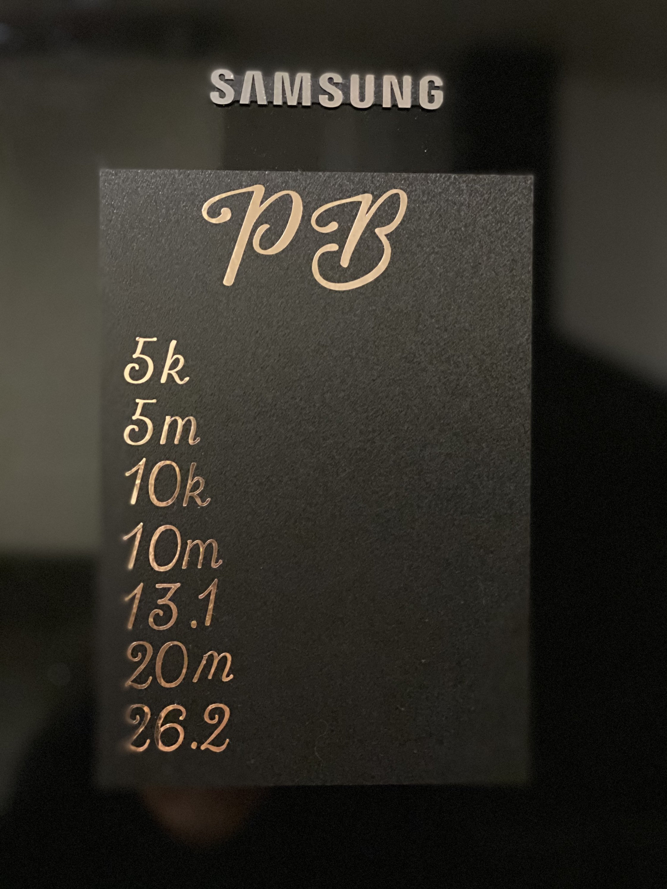 Pb Running Chalkboard Board A5 Size : Running Gift PB | Etsy UK