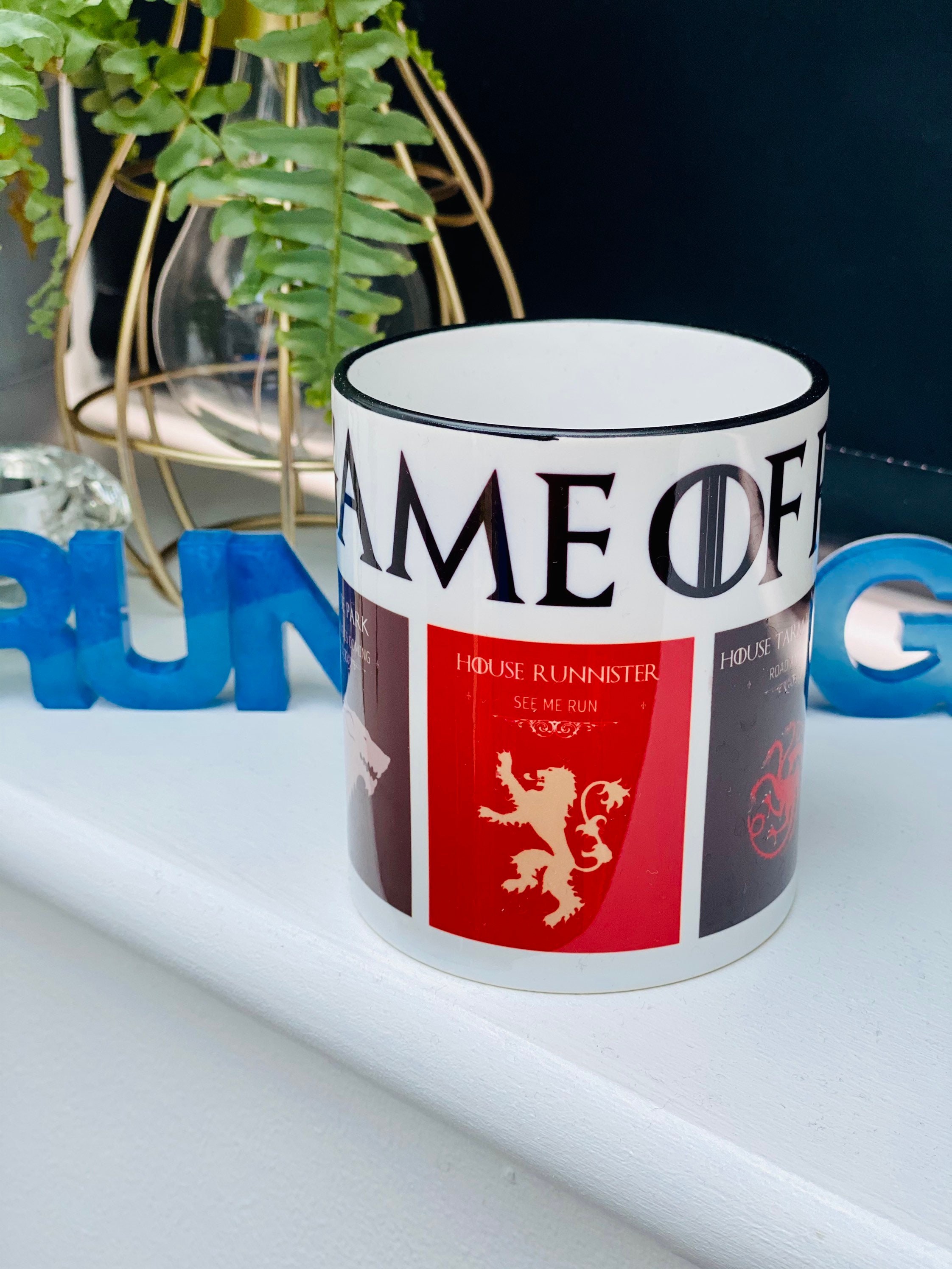 Game of Runs Mug / Estilo Juego de Tronos / Taza de correr / Regalo de ...