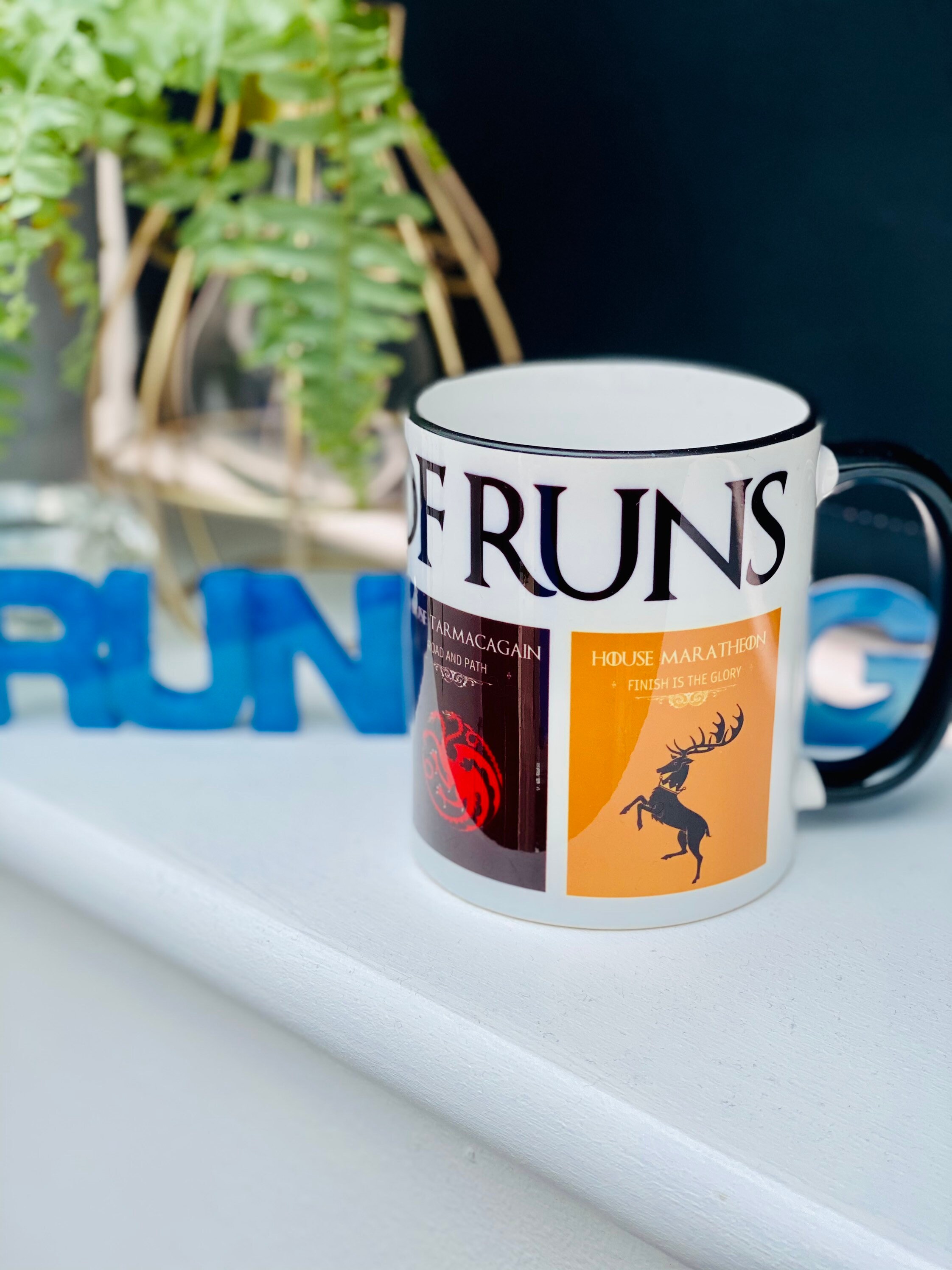 Game of Runs Mug / Estilo Juego de Tronos / Taza de correr / Regalo de ...