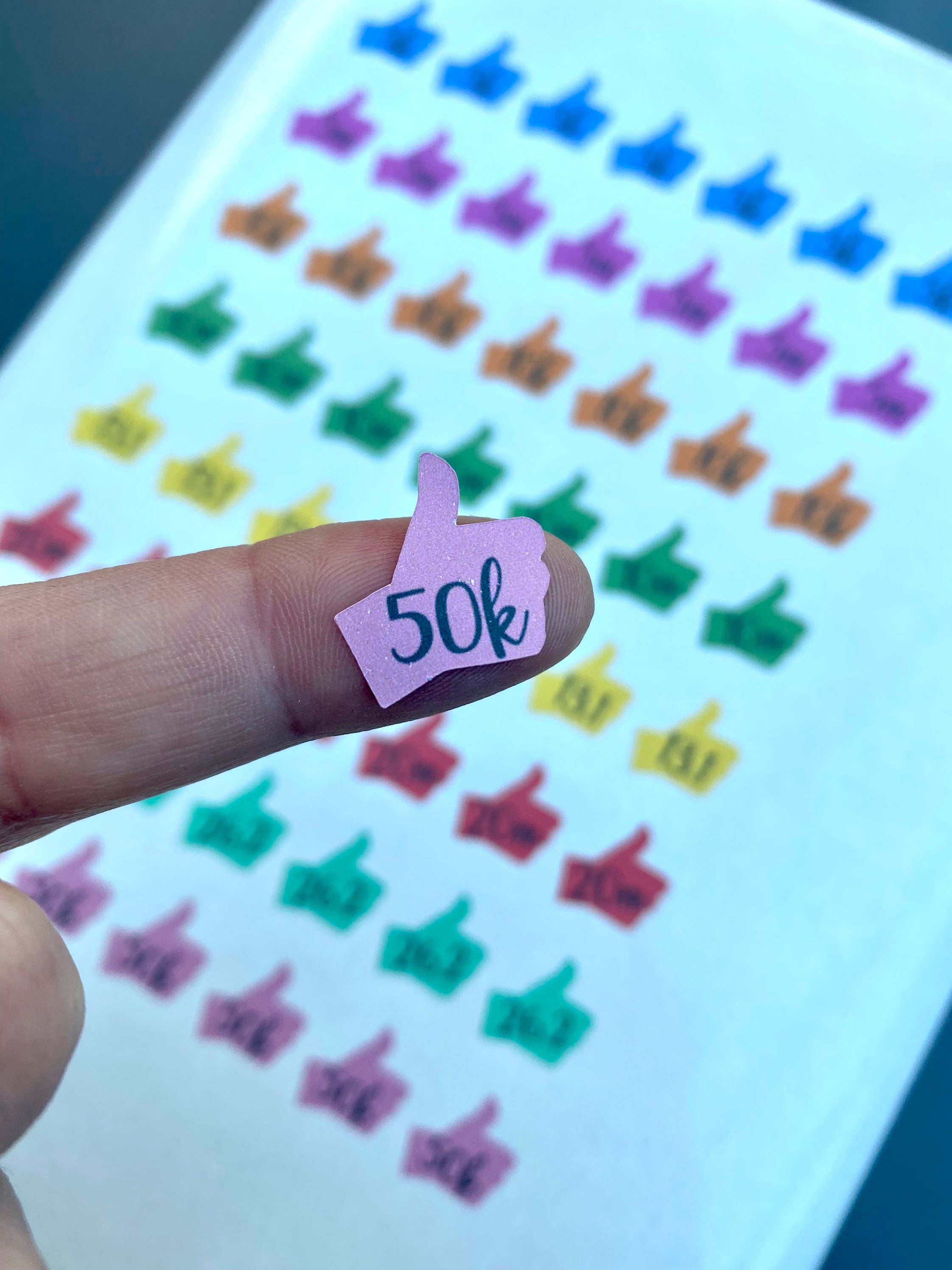 Running Stickers Running Planner Stickers Runner Gift Achievement 5k 5m ...