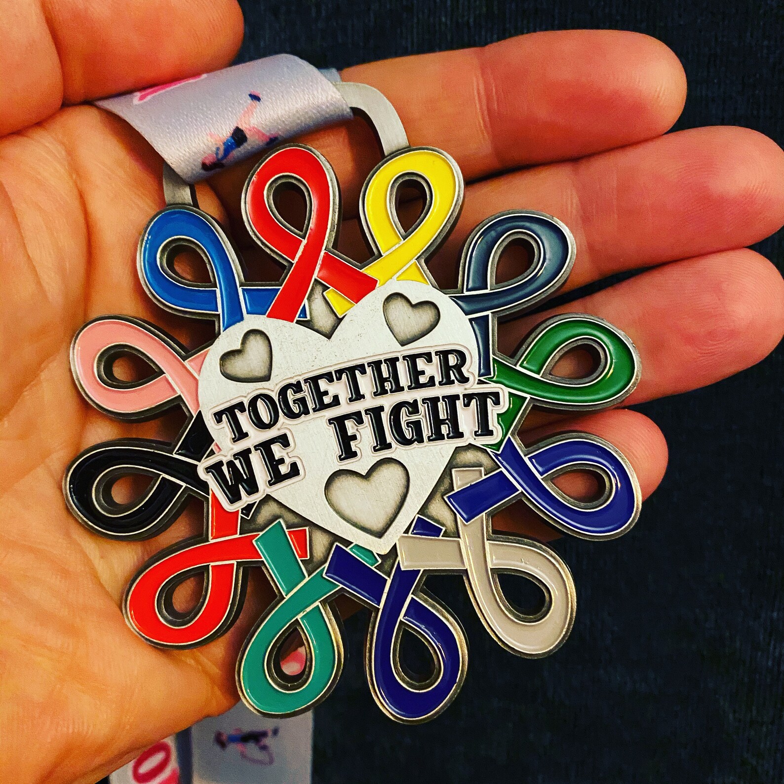 Cancer Running Medal / Running Medal / Running Gift / Cancer Support ...