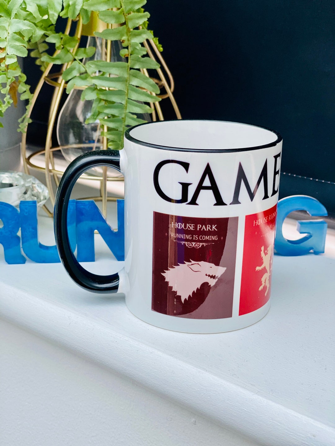 Game of Runs Mug / Estilo Juego de Tronos / Taza de correr / Regalo de ...